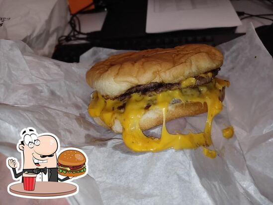 Menu at Clown Burger restaurant, Haltom City