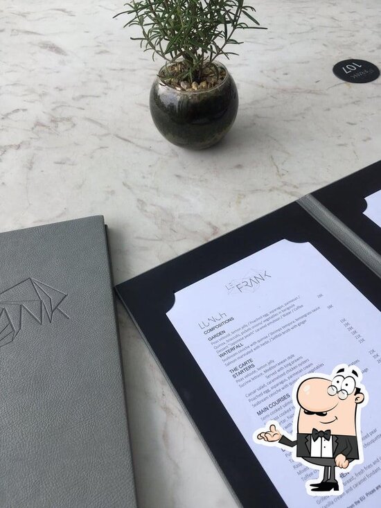 Menu at LE FRANK restaurant, Paris, 8 Av. du Mahatma Gandhi