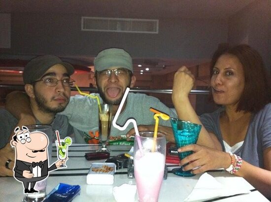 Menu at Times Square cafe, Bou Mhel el-Bassatine