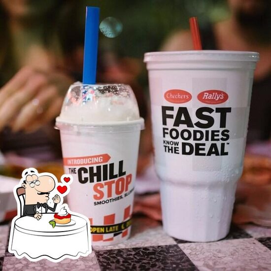 Menu at Checkers fast food, Hattiesburg, Hardy St