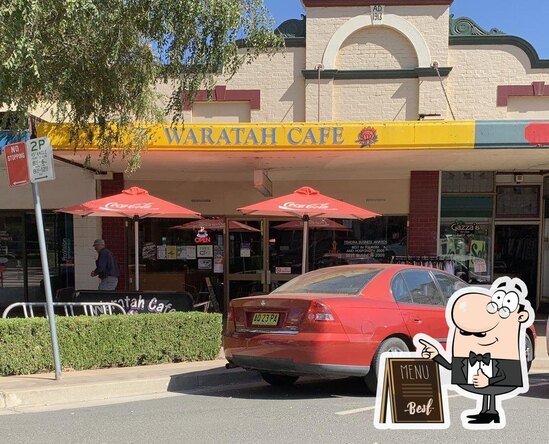Menu at Waratah Cafe, Temora