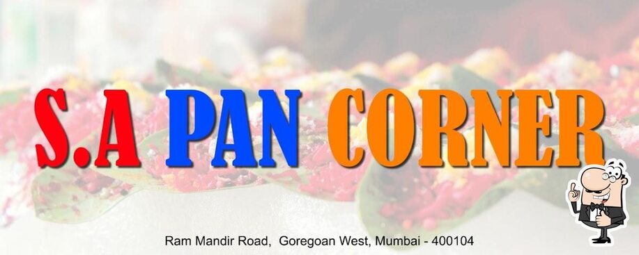Menu at S,A.Pan,Corner, Mumbai
