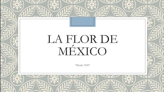 Carta de Panaderia la Flor de México, Irapuato