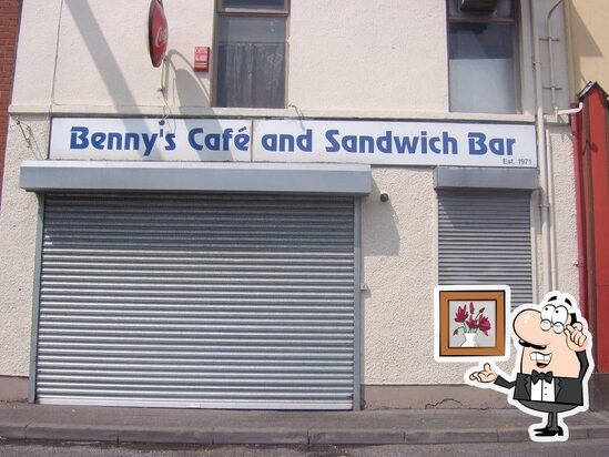 Menu at Benny's cafe, Belfast, 10 Short St