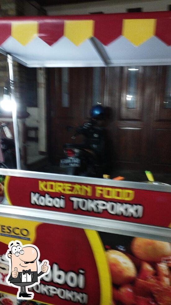 Menu at Koboi tokpokki restaurant, West Jakarta