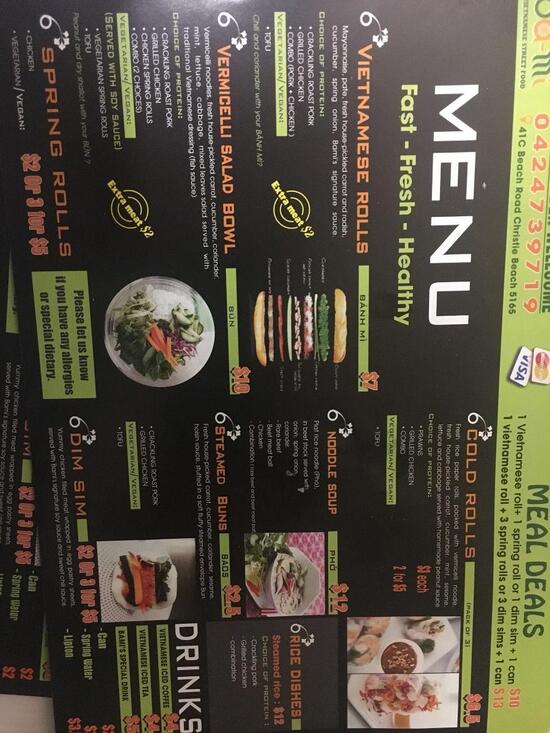 Menu at Bami Kitchen ( Christies Beach) restaurant, Christies Beach