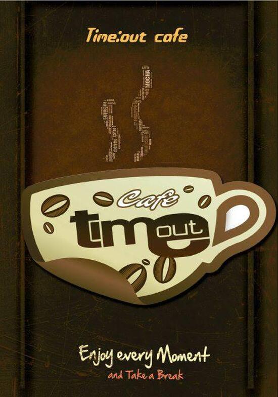 Menu at Time out cafe, Alexandria, smouha