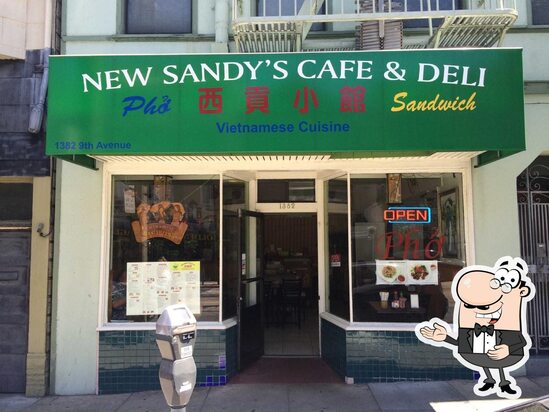 Menu at New Sandy's Cafe & Deli, San Francisco