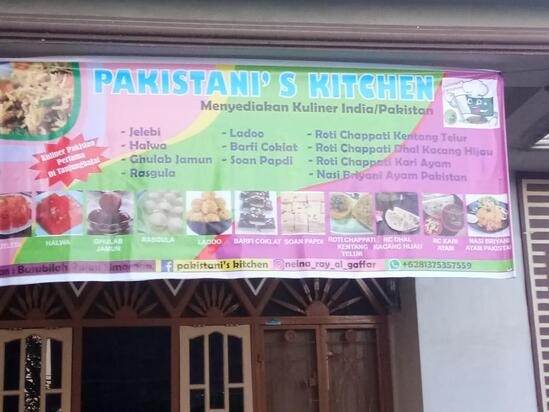 Menu at Pakistani's kitchen cafe, Tanjung Balai