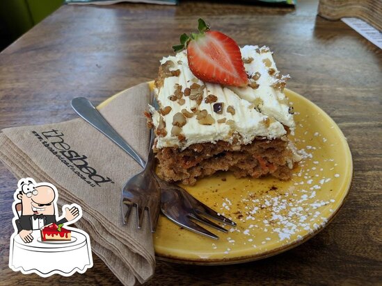 Menu at The Shed Cafe, Erina