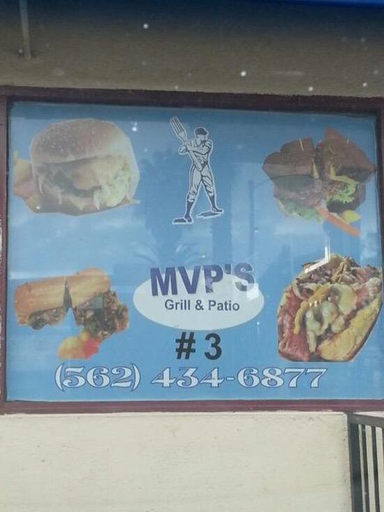 Menu at MVP's Grill & Patio #3, Long Beach