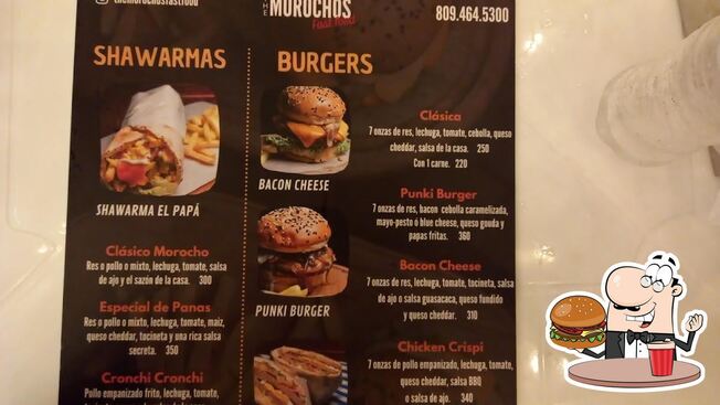 Menu at The Morochos Fast Food, Santo Domingo