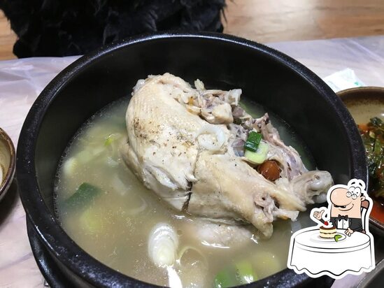 Menu at 뽕나무누룽지삼계탕전문 restaurant, Yesan-gun