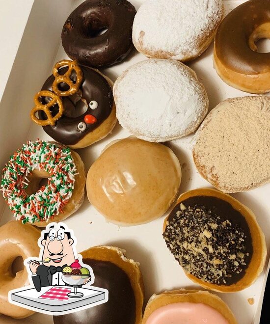 Menu at Krispy Kreme Café, Montreal, Ch. de la Côte-des-Neiges