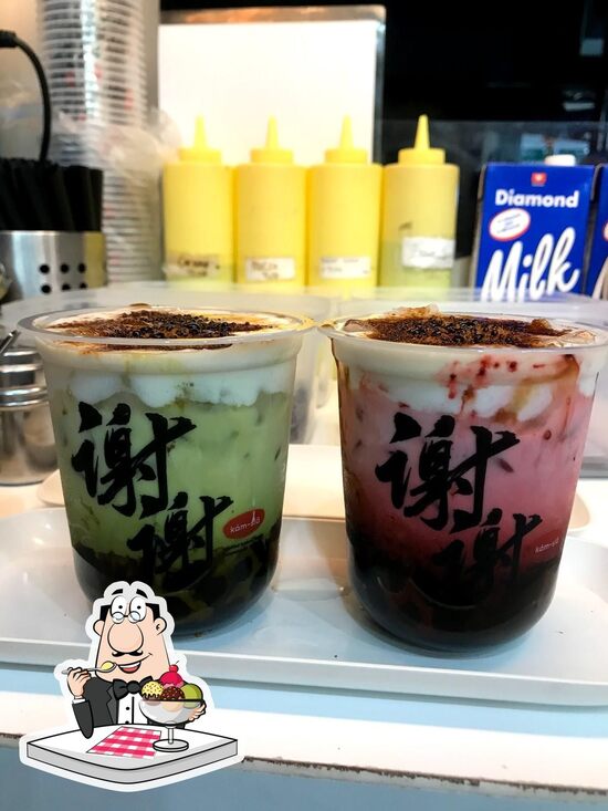 Menu at Minuman masa kini Kamsia Boba cafe, Pamanukan