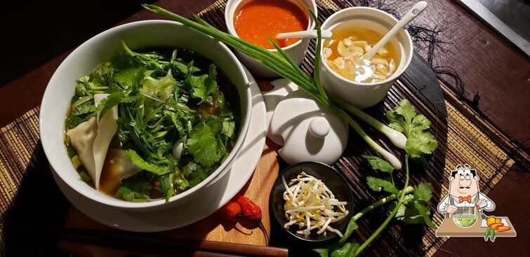 Menu at Pho Hello restaurant, Denpasar