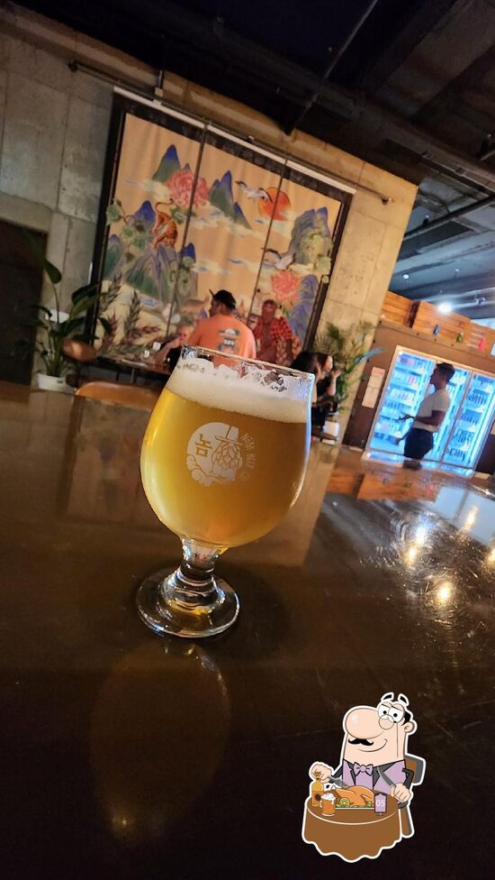 Menu at Nōm Beer Co. restaurant, Pyeongtaek-si