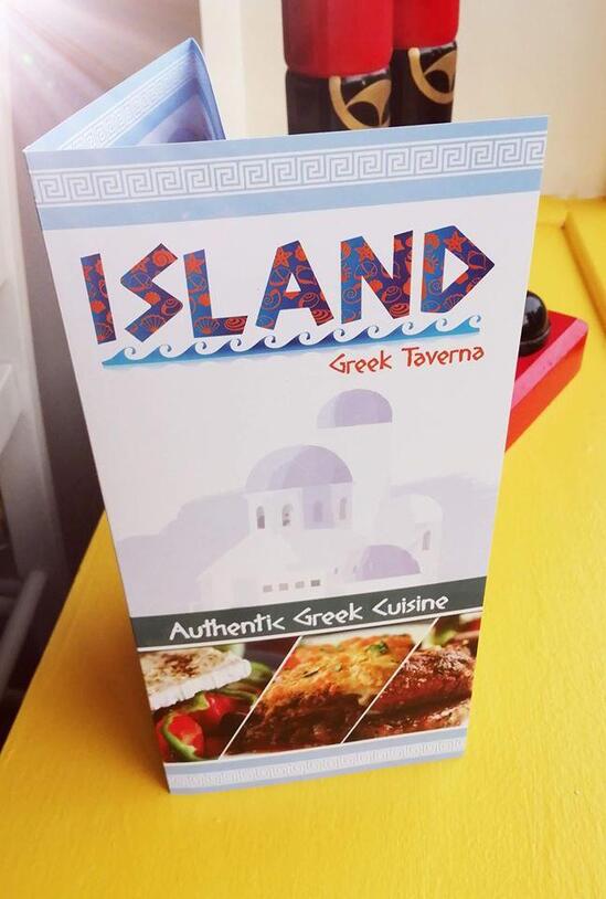 Menu at Island restaurant, Worcester