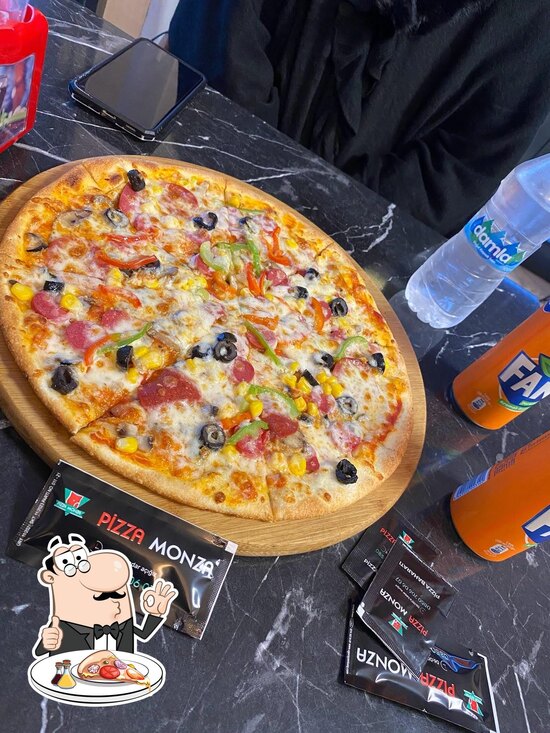 Menu at Pizza Monza, Istanbul