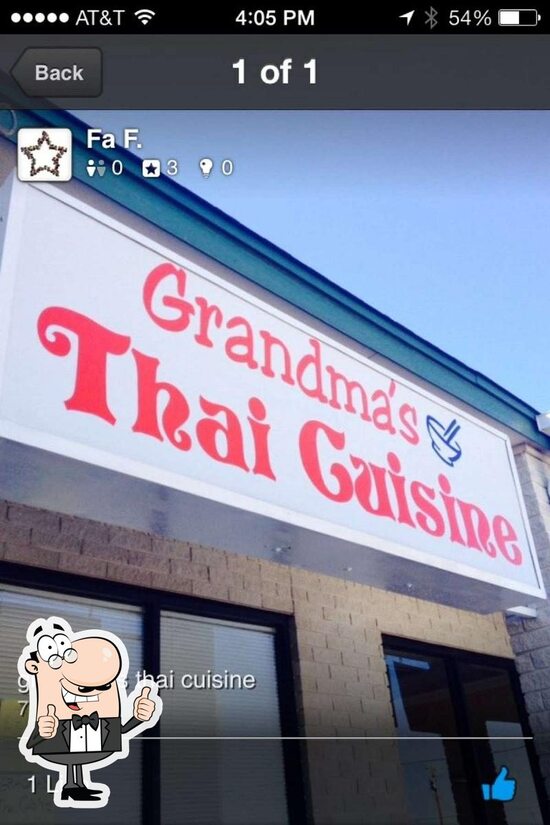 Menu at Grandma’s Thai Cuisine restaurant, Harker Heights