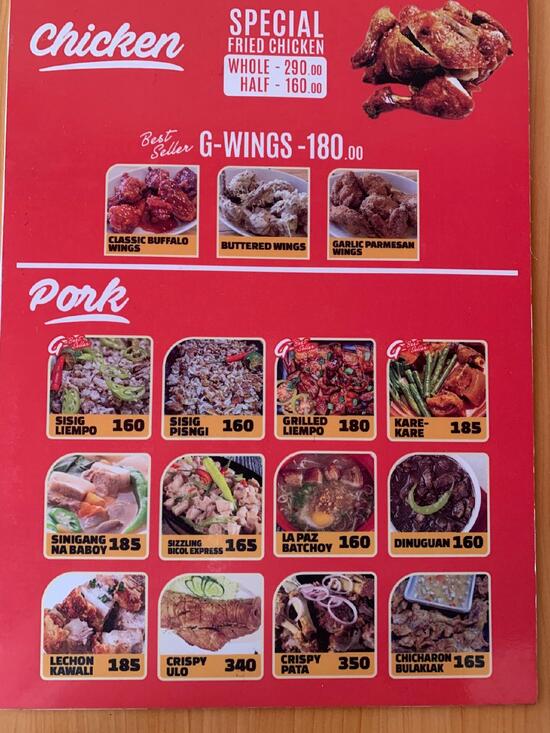 Gidangs Kusina Pinoy restaurant, Tarlac City