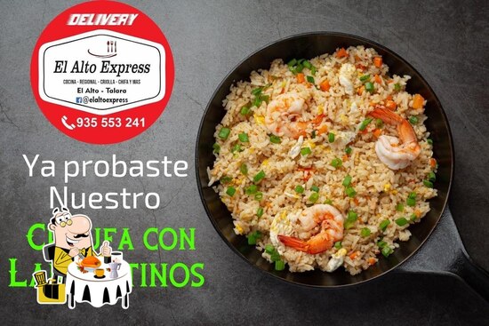 Carta del restaurante El Alto Express, El Alto