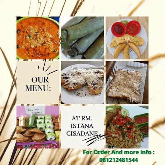 Menu at Rumah Makan Istana Cisadane restaurant, South Tangerang