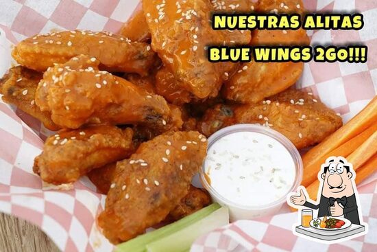 Menu at Blue Wings restaurant, Ensenada