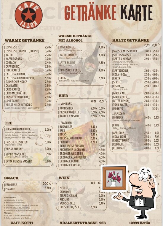 Café Kotti, Berlin - Speisekarte, Preise und Bewertungen