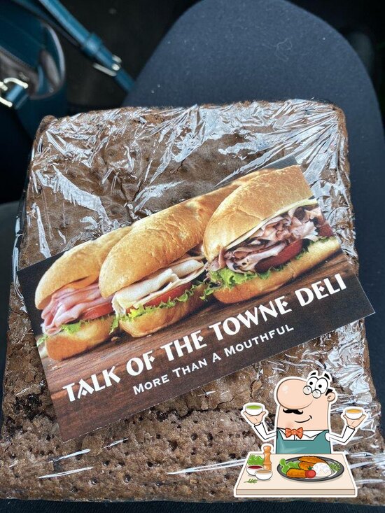 Menu at Talk of the Towne Deli cafe, Millerton