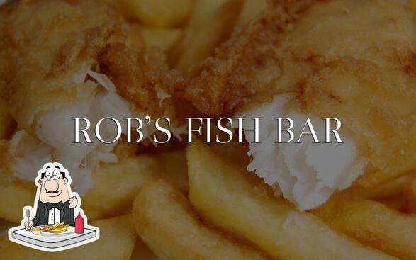 Menu at Rob's Fish Bar, Highbridge