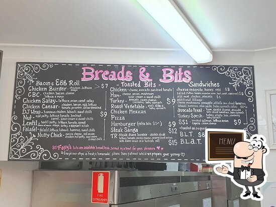 Menu at Foxys Cafe, Ulladulla