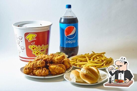 Menu at Chicken Chef pizzeria, Winnipeg, 100-570 Portage Ave