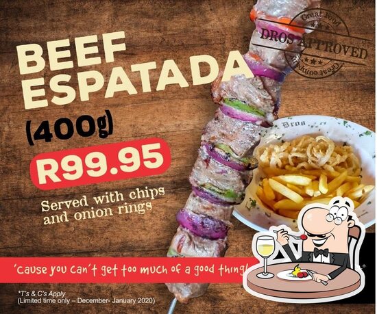 Menu at Dros Centurion restaurant, Centurion, Cnr Jean