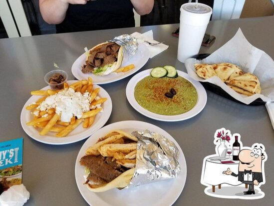 Menu at Johnny's Greek & Burger Bar, Chandler