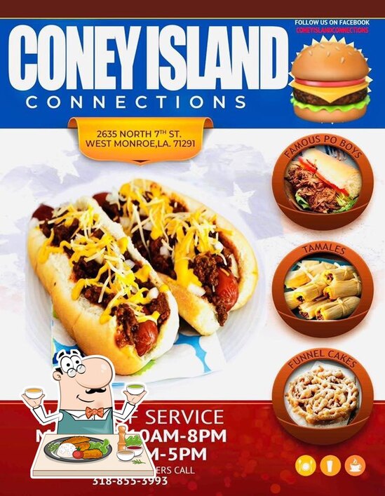Menu at Coney Island Connection restaurant, West Monroe, N 7th St