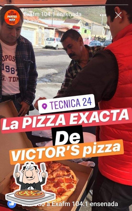 Carta del restaurante Victors pizza valle dorado, Ensenada