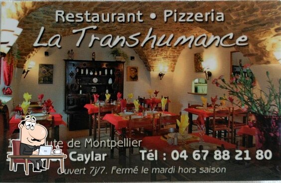 Menu au La Transhumance restaurant, Le Caylar