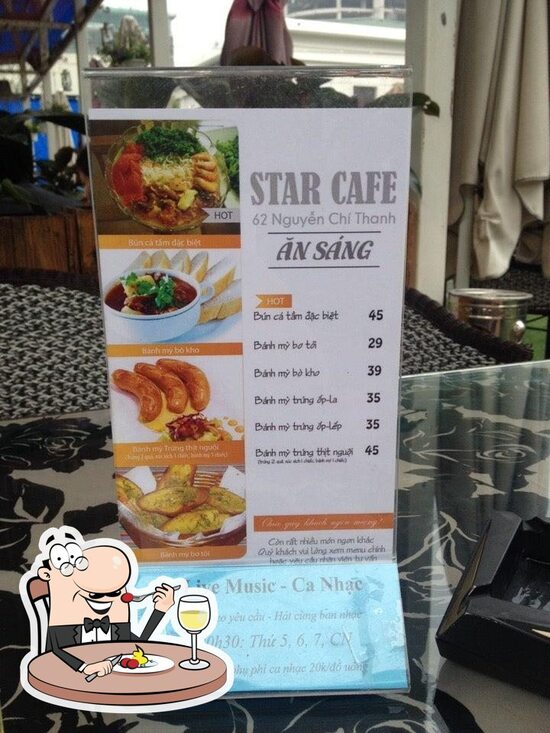 Menu at Star Cafe Rooftop Garden Restaurant, Hanoi