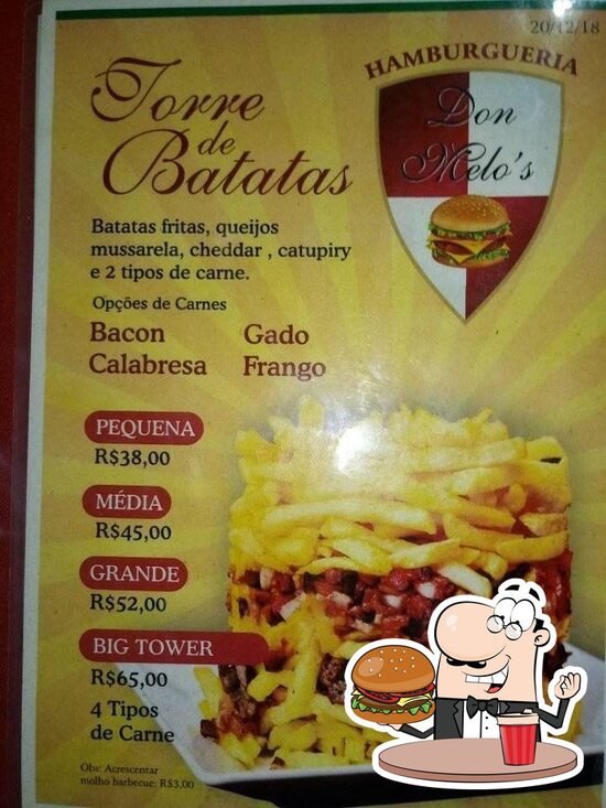 Menu em Hamburgueria Don Melo's pub & Bar, Vacaria