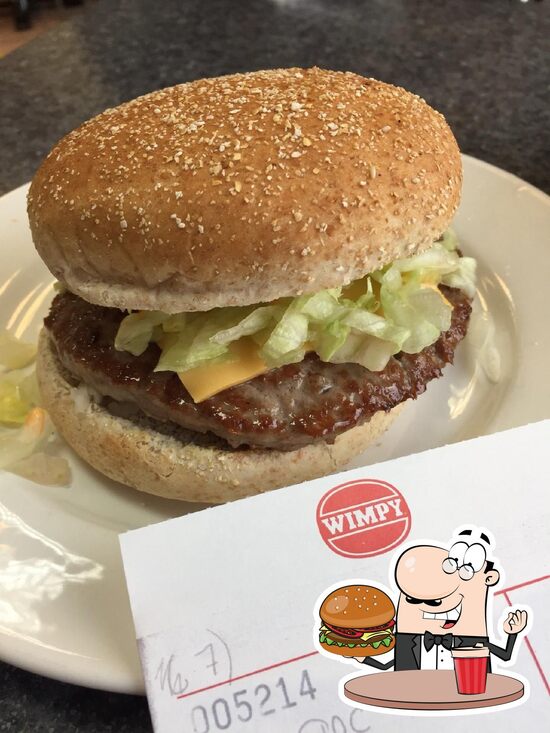 Menu at Wimpy restaurant, Crawley