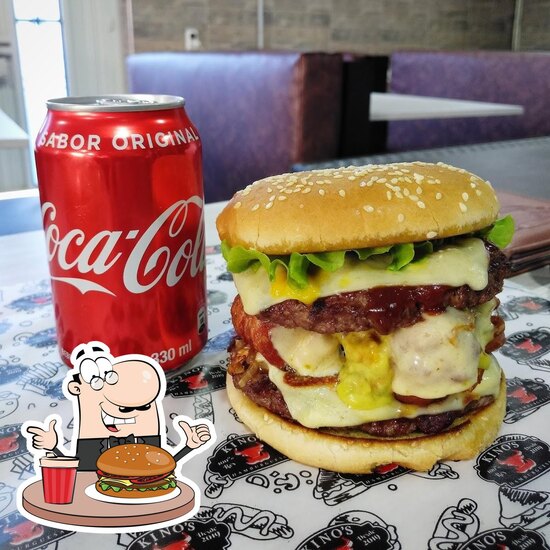 Menu at Hamburguesas Kino's restaurant, Bogotá