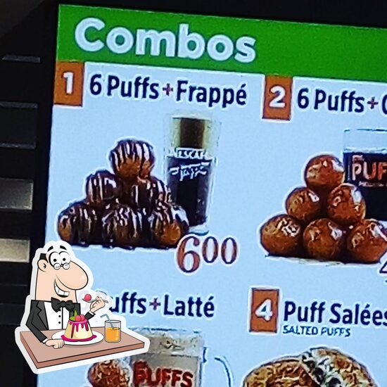 Menu au Mr. Puffs desserts, Pointe-Claire, 993 Boul. Saint-Jean