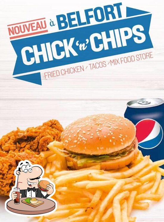Menu at Chick'n Chips "BOX - BURGERS - WRAPS - PIZZAS" restaurant, Belfort