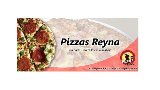Menu at Pizzas Reyna restaurant, Guadalajara