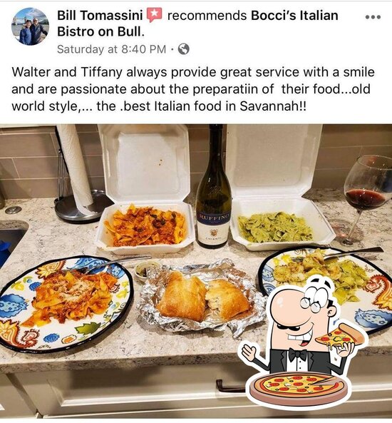 Bocci’s Italian Bistro on Bull in Savannah - Restaurant menu and reviews