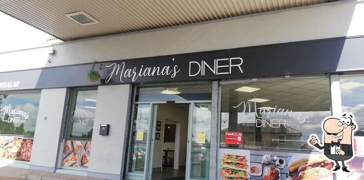 Menu at Mariana’s Diner restaurant, Mountrath