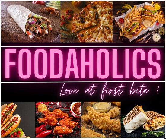 Menu at Foodaholics restaurant, Bournemouth