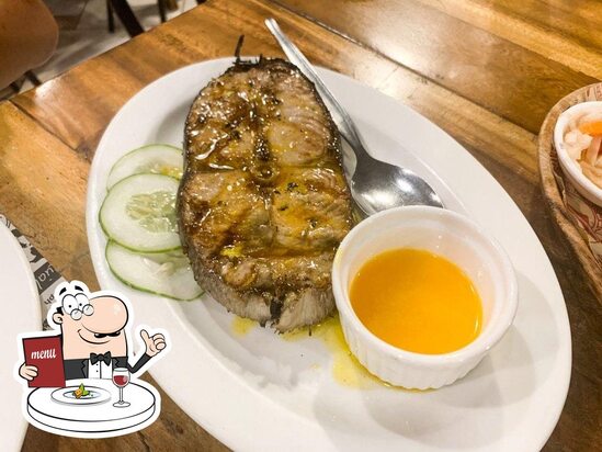 Menu at Bob Marlin restaurant, Naga