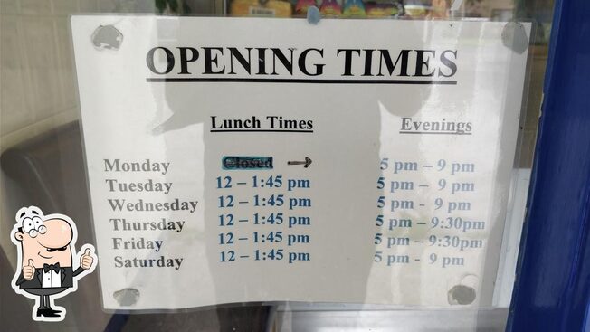 Menu at Lee's Chinese restaurant, Melksham